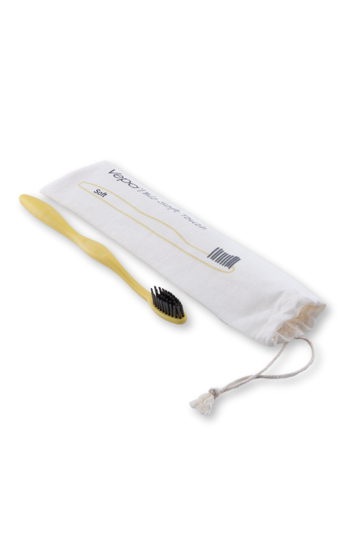 Soft Touch Adult Toothbrush with Pouch - Vepa Brush